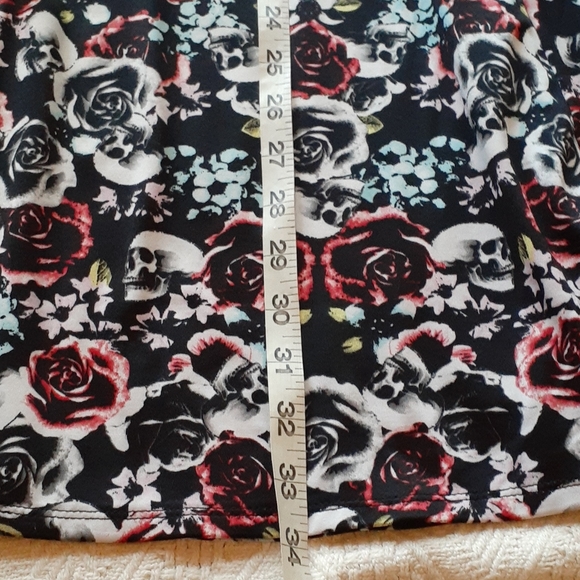 Hot Topic | Dresses | Sz M Hot Topic Floral Dress With Skulls | Poshmark